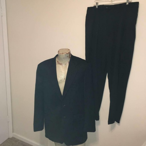 Lauren Ralph Lauren Suits And Blazers Lauren Ralph Blue Pinstriped 0
